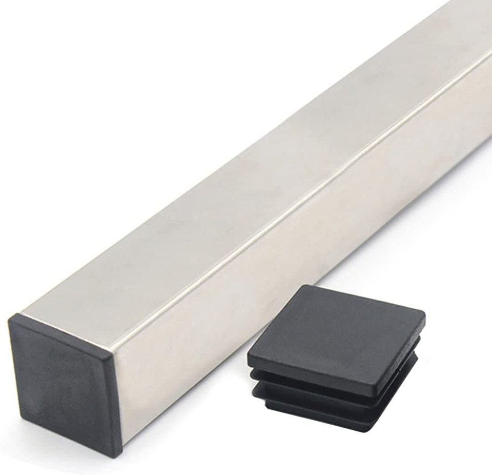 1.5 Inch (38 Mm) Square Plastic Plugs Tubing End Caps for Square Tubing ...
