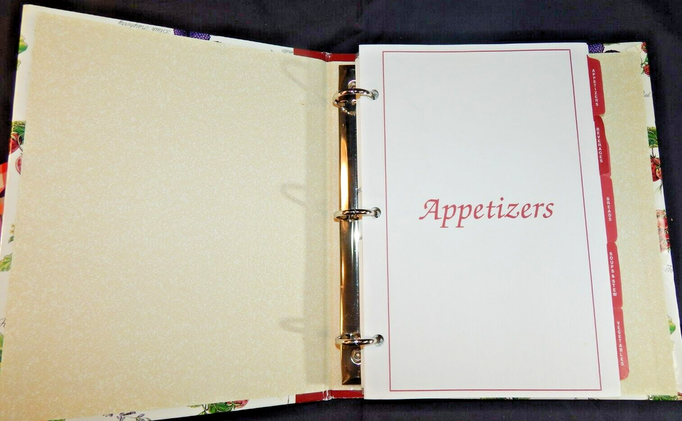 Vintage HUGE Lot Recipe File Book Books Organizer Folders & Blank ...