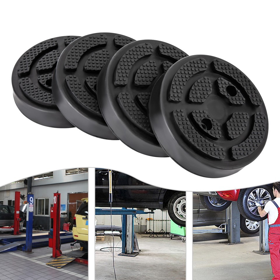 4Pcs Round Rubber Arm Pads Lift Pad Fit For Auto Lift Car Truck Hoist ...