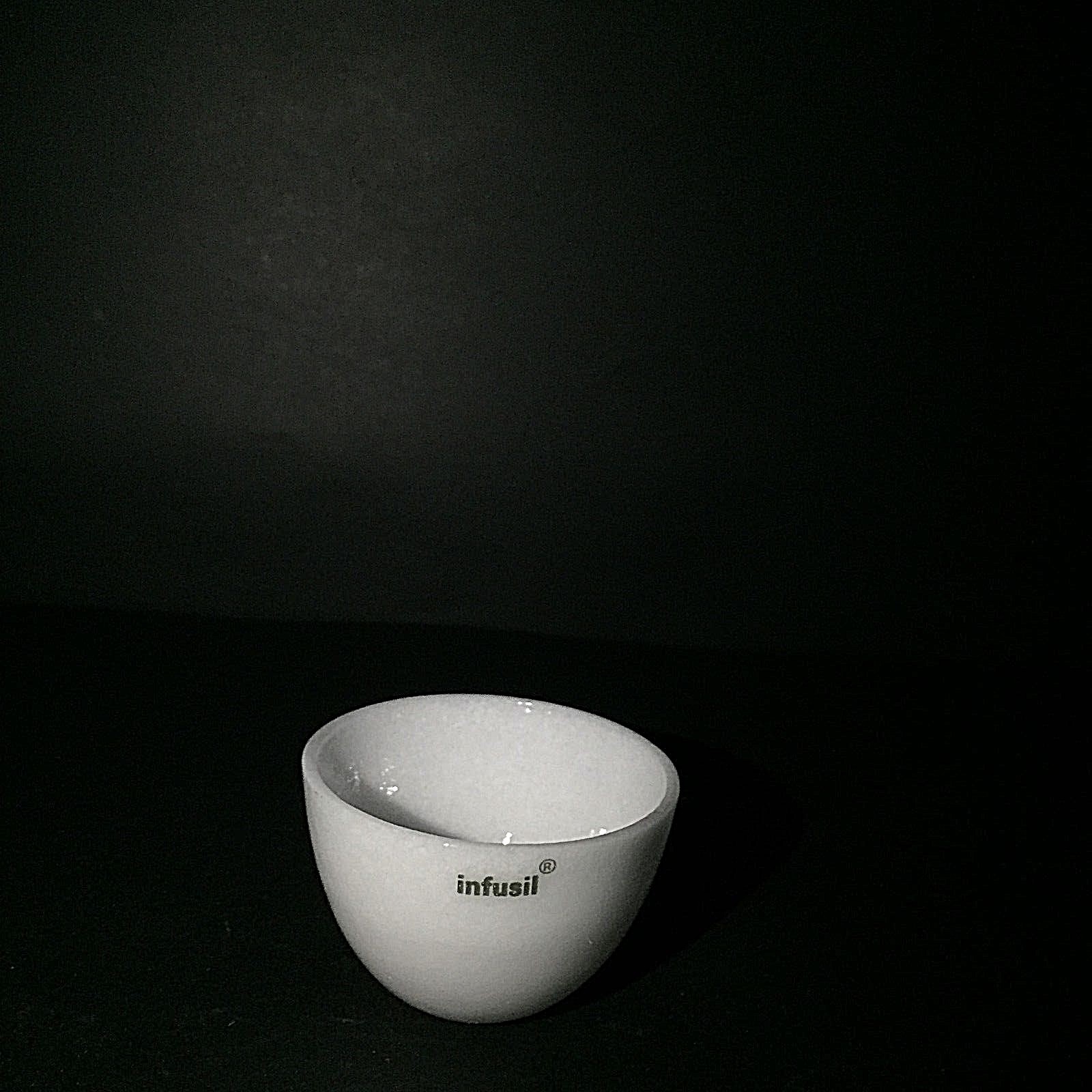 Fused Silica Crucibles High Temp Resistance Low Form Glazed 25ml ...