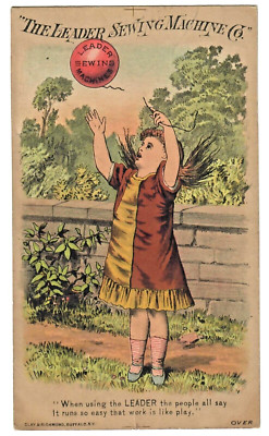 VTC - The Leader Sewing Machine Company - "Runs so easy, work is like ...