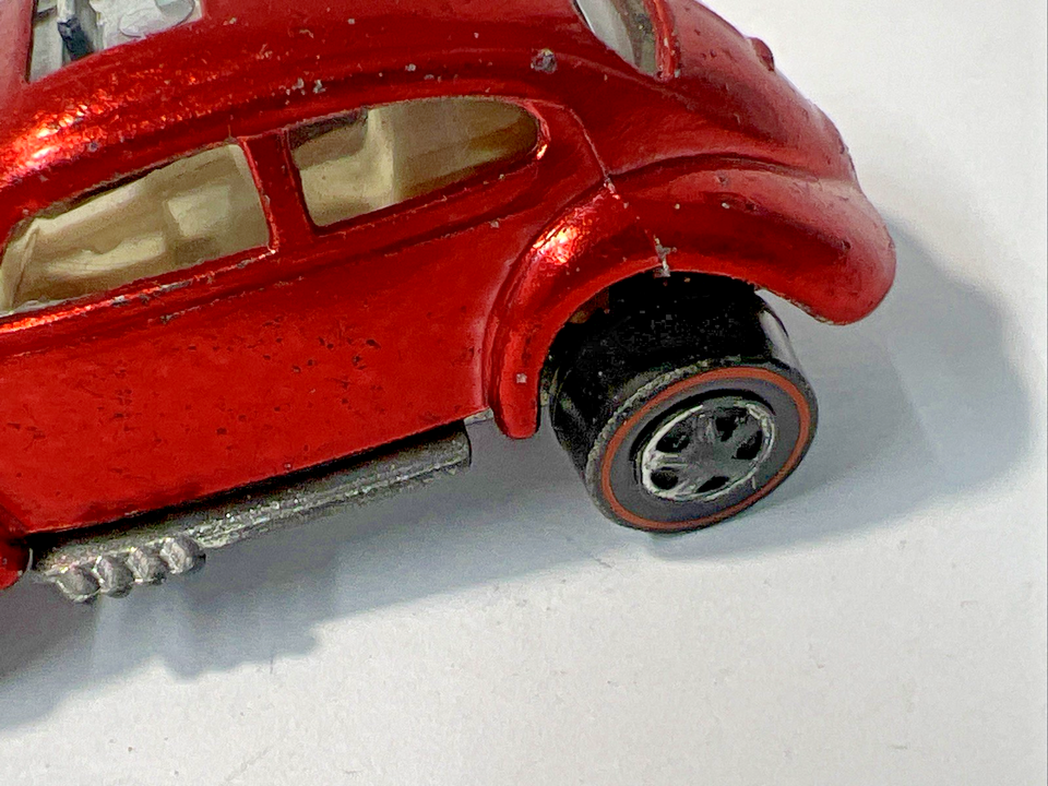 Vintage HOT WHEELS REDLINE CUSTOM VOLKSWAGEN VW Bug ROSE COLOR / Red W ...