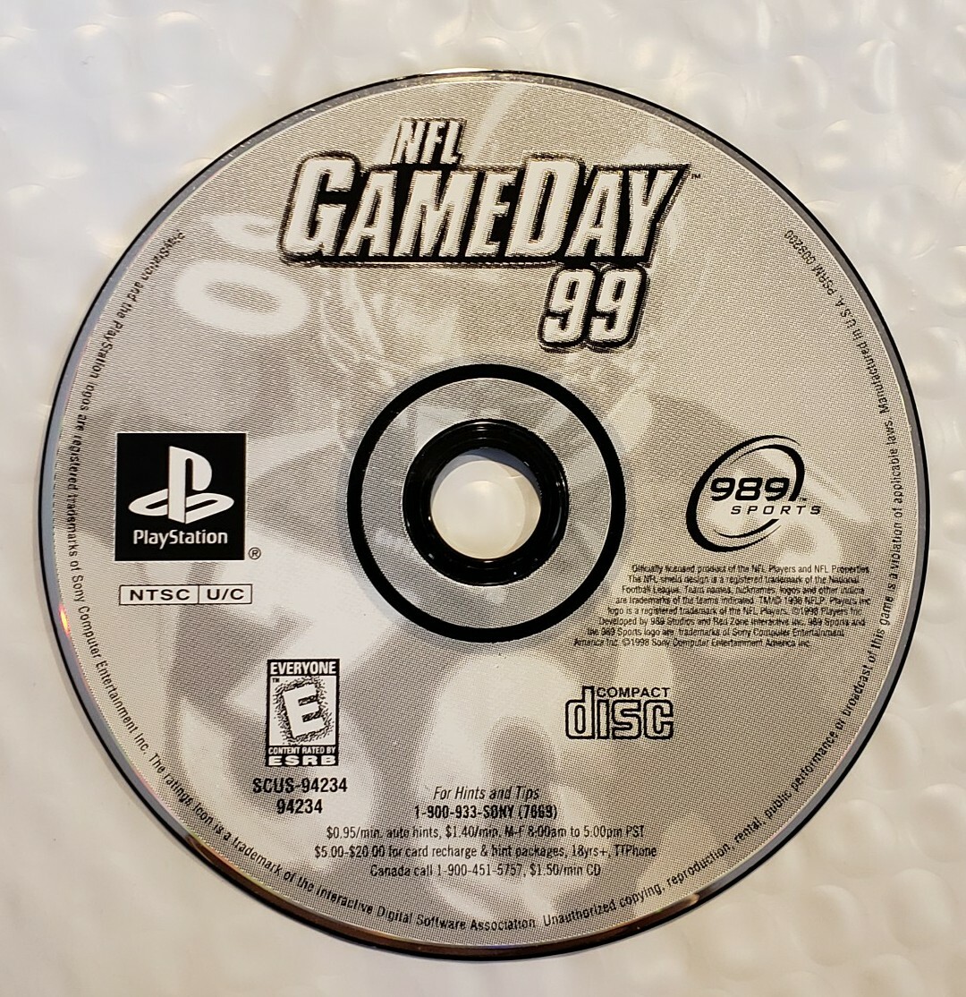 NFL GameDay 99 (Playstation 1 PS1) DISC ONLY 711719423423| eBay