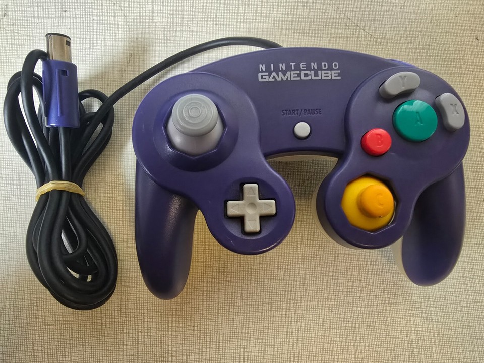 Nintendo Gamecube Controller Indigo Purple Clear Back OEM DOL-003 US ...