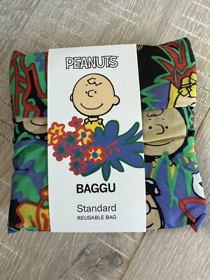 NWT New BAGGU x PEANUTS Standard Reusable Bag Rainforest gang Snoopy | eBay