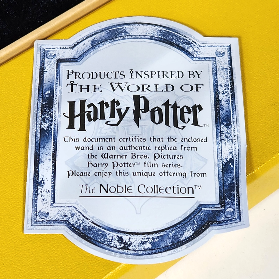 Harry Potter Wand TM & WBEI (s21) The Noble Collection 15" New in Box ...