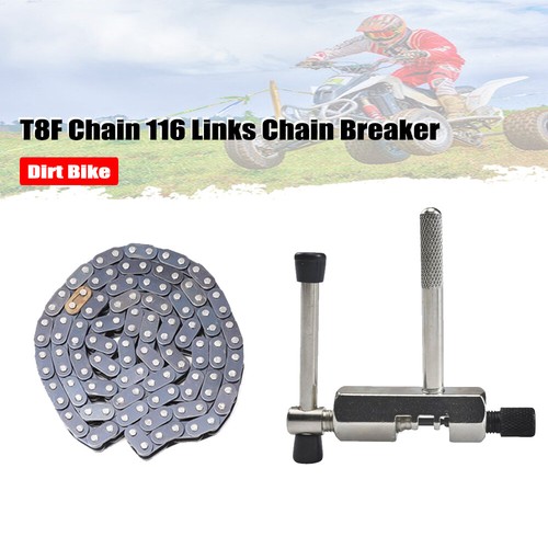 T8F Chain 116 Links & Chain Breaker for Mini Motor Scooter ATV Pocket ...