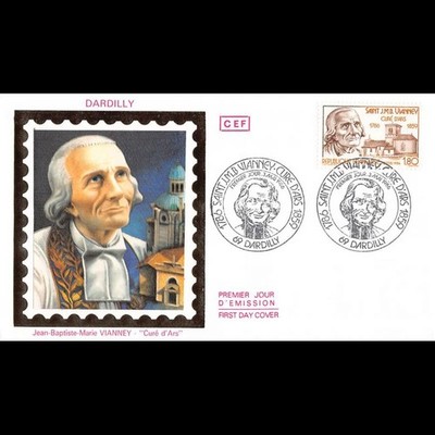 CEF soie - Saint-Jean-Marie Vianney, Curé d'Ars, Dardilly 3/5/86 | eBay