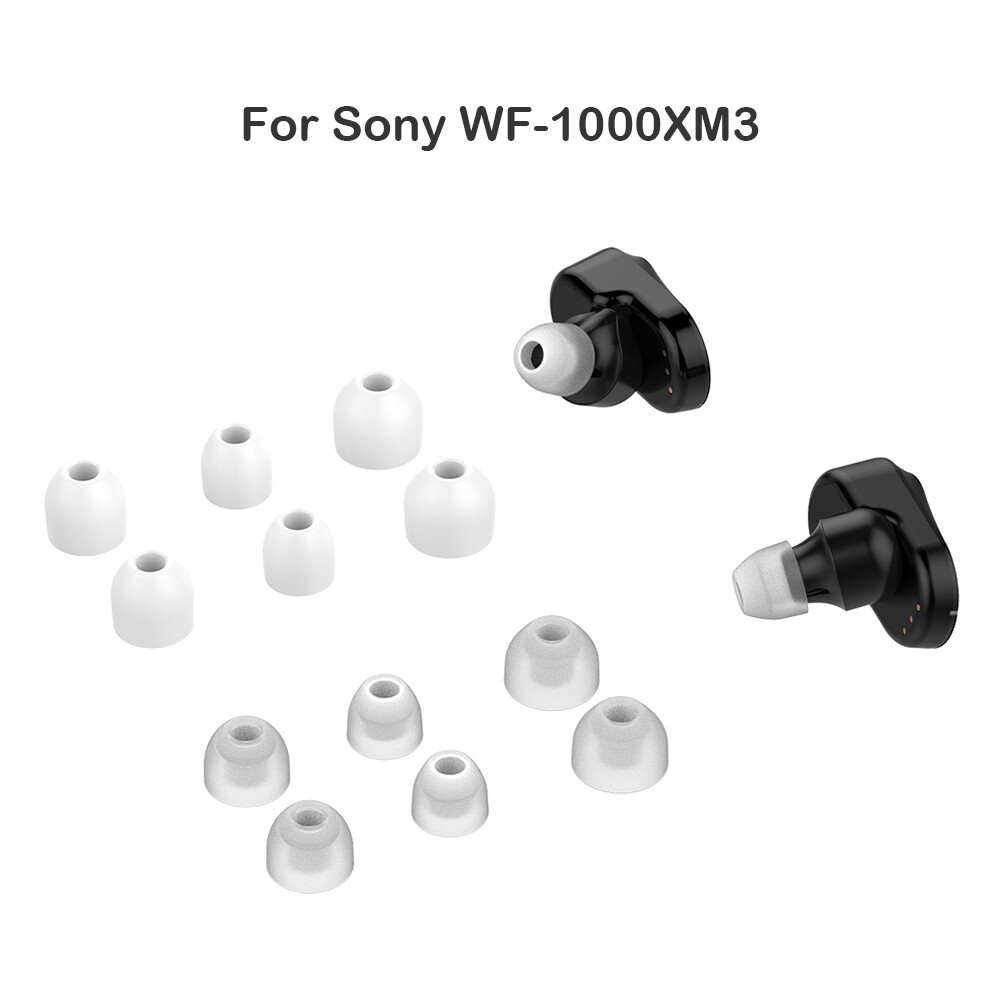 AU Ear Tips In-Ear Earbuds Cover Set for WF-1000XM4 WF-1000XM3 (White ...