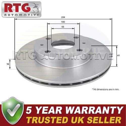 Front Brake Disc Fits Daihatsu Sirion Storia YRV 0.7 0.8 1.0 1.3 #1 | eBay