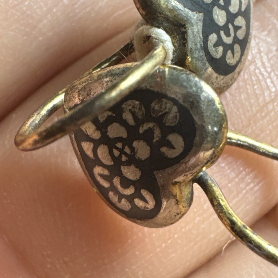 Vintage Soviet USSR silver 875 Gold plated ring Floral Earrings Set 80 ...
