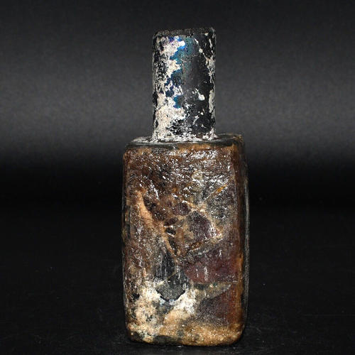 Authentic Ancient Roman Glass Bottle Vial with Extremely Rare Color | eBay