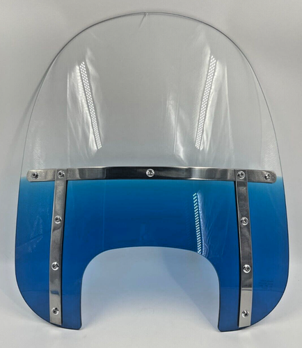 MEMPHIS SHADES Fats Windshield 19" GRADIENT BLUE Harley Softail Fat Boy ...