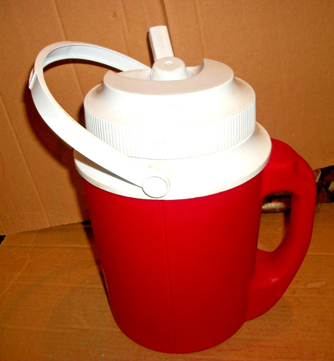 Vintage Rubbermaid/Gott 1/2 Gallon Water Beverage Cooler Jug 2 Handles ...