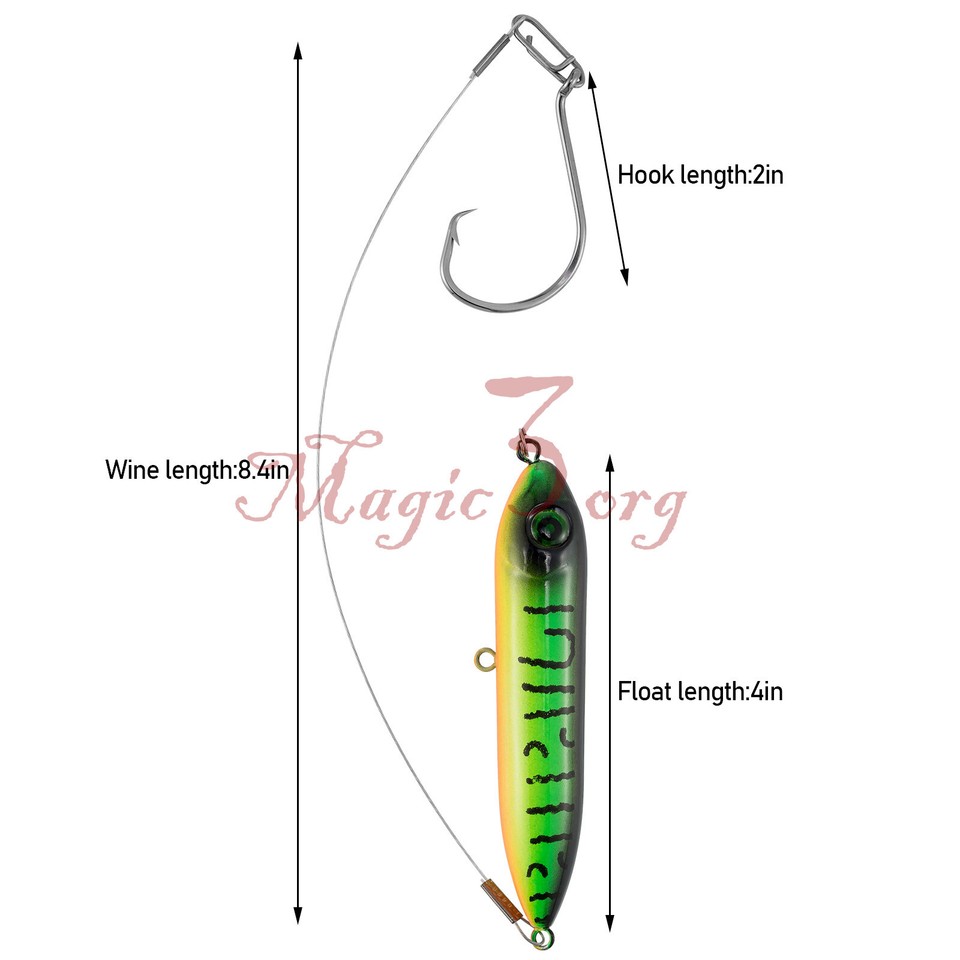 5pcs Catfish Float Rigs Demon Dragon Catfish Rattling Line Float Santee ...