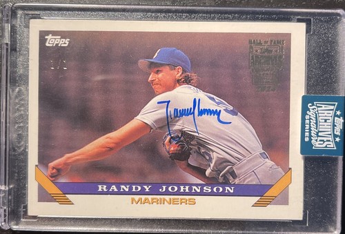 2024 Topps Archives Randy Johnson Big Unit Auto Mariners 1/1 Encased ...