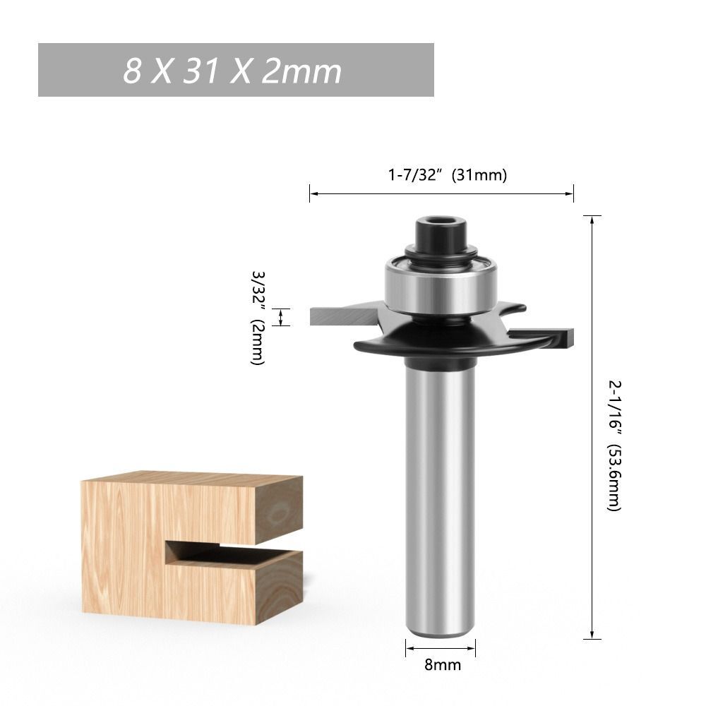 8mm Shank Router Bits Carbide Slotting Cutter Milling Cutter ...