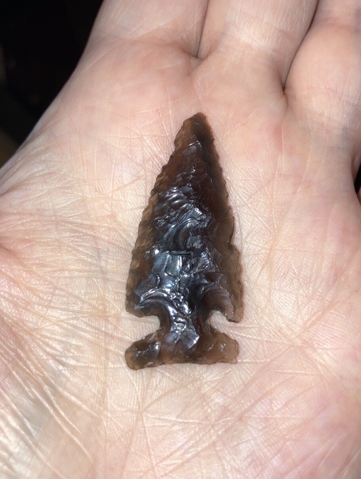 Authentic Arrowhead Pre 1600 Translucent Colorful Obsidian Northern ...