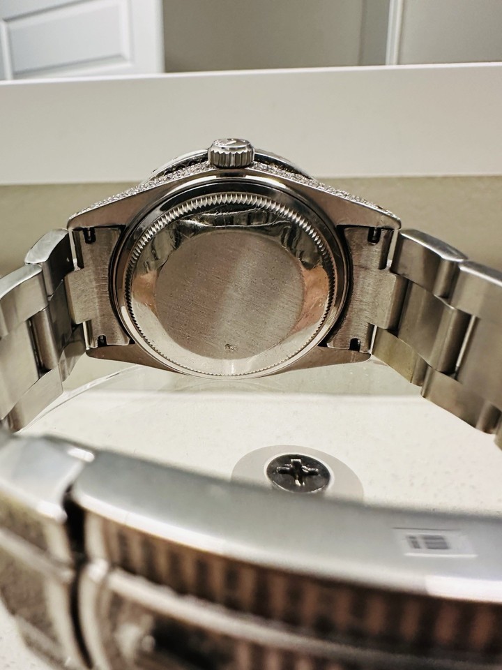 Rolex Datejust 36mm Diamond Iced Out Bust Down | eBay