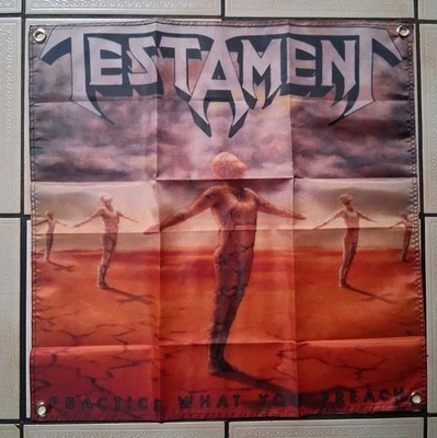 Testament Practice What You Preach 2x2 Ft Banner Flag | eBay