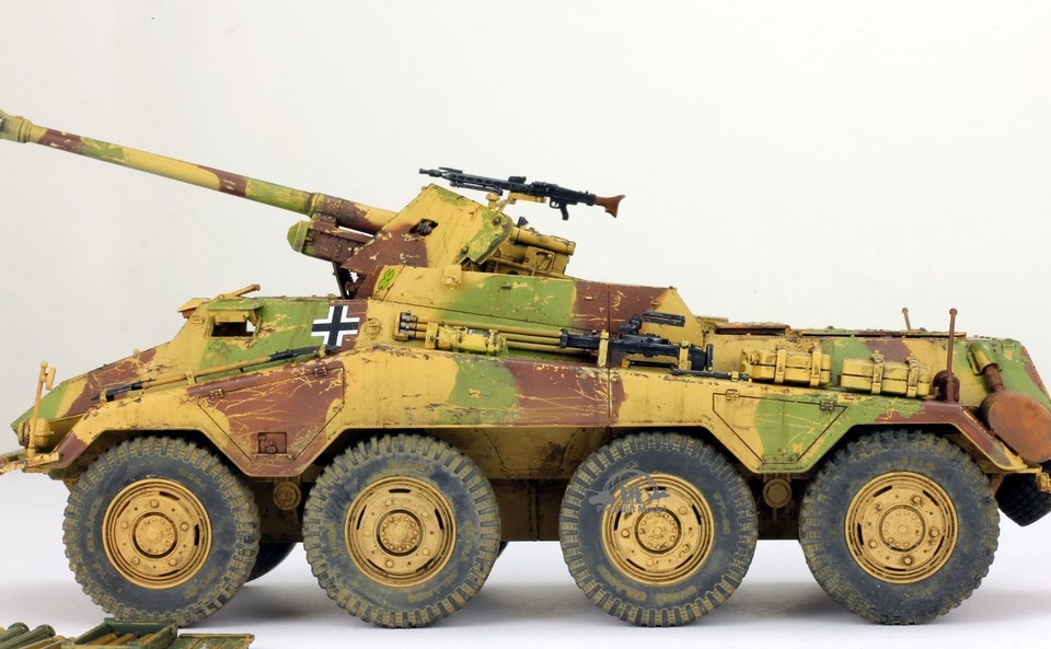 ProBuilt Model 1/35 German Sd.Kfz.234/4 “Pakwagen” Armored Car w/Full ...