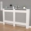 91cm Internal Tall Radiator Cover MDF Modern Cabinet Slatted High ...
