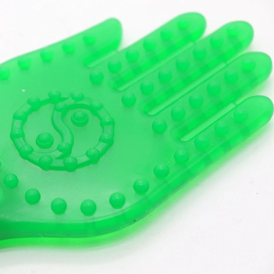 Palm Shape Clap Board Silicone Fitness Massage Stick Meridian Pat ...