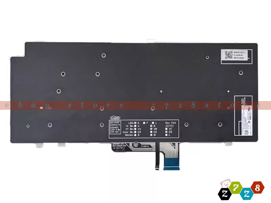 New OEM Dell Latitude 7440 7640 Backlit US English Keyboard - H3DHT ...