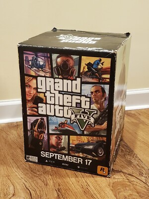 GTA 5 Store Display Marketing Box GTA 5 Rock Star Games Grand Theft ...