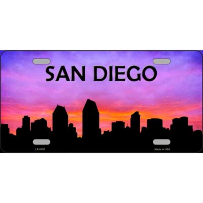 MINI Size 4"x2.2" License Plate Metal Novelty Sign Tag San Diego ...