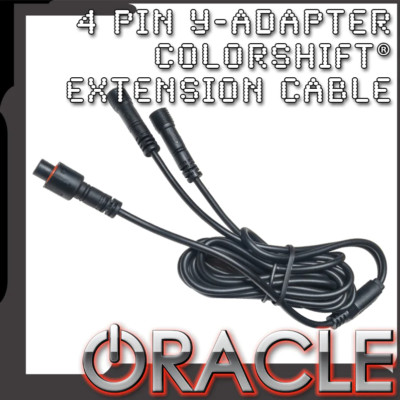 Oracle Lighting 4 Pin Y-Adapter Colorshift Extension Cable Single 1724 ...