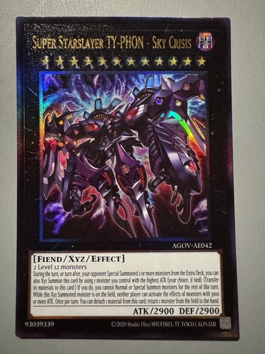 YUGIOH SUPER STARSLAYER TY-PHON - SKY CRISIS ASIA ENGLISH AGOV ULTIMATE ...