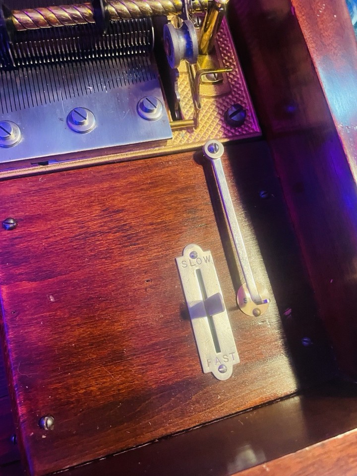 Regina Music Box Model (read Description) 15 3/4 Mahogany | eBay