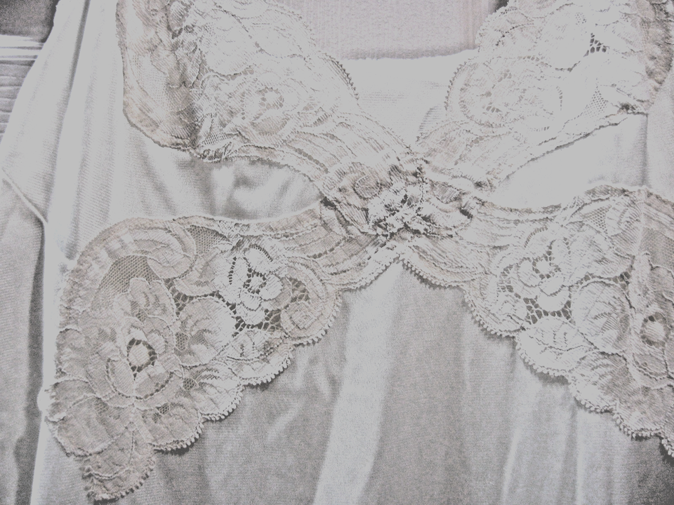 Vintage Vanity Fair Full Slip Size 36 24" White Nylon with Lace Hem and ...