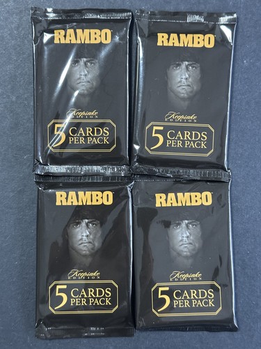 LOT of (4) 2024 Keepsake Edition Rambo Trading Cards Factory Sealed ...