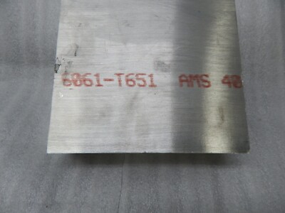 2-1/2" X 6-1/2" X 6-1/4 ALUMINUM 6061 FLAT BAR Solid Mill Stock Plate 2 ...