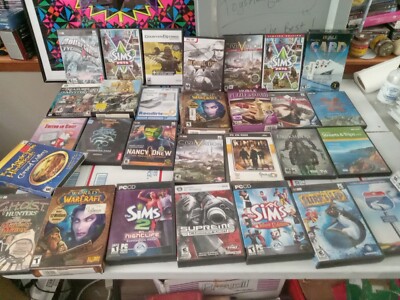 LOT OF 30 rare PC CD-ROM Video games Estate Sale Nice Variety 🇺🇲 T4#276 ...