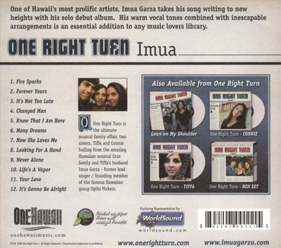 ONE RIGHT TURN - IMUA GARZA NEW CD 892207001115 | eBay