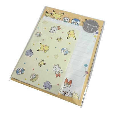 Pokemon Letter Set Pikachu Anime Japan Japanese Kawaii Stationery ...