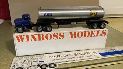 SUN / SUNOCO OIL COMPANY 9000 TRACTOR & TANKER TRAILER WINROSS TRUCK | eBay