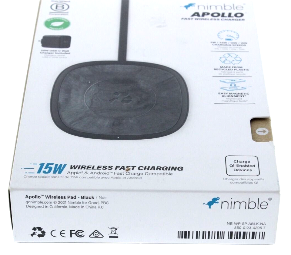 Nimble Apollo Fast Wireless Charger 15W Fast Charging | eBay