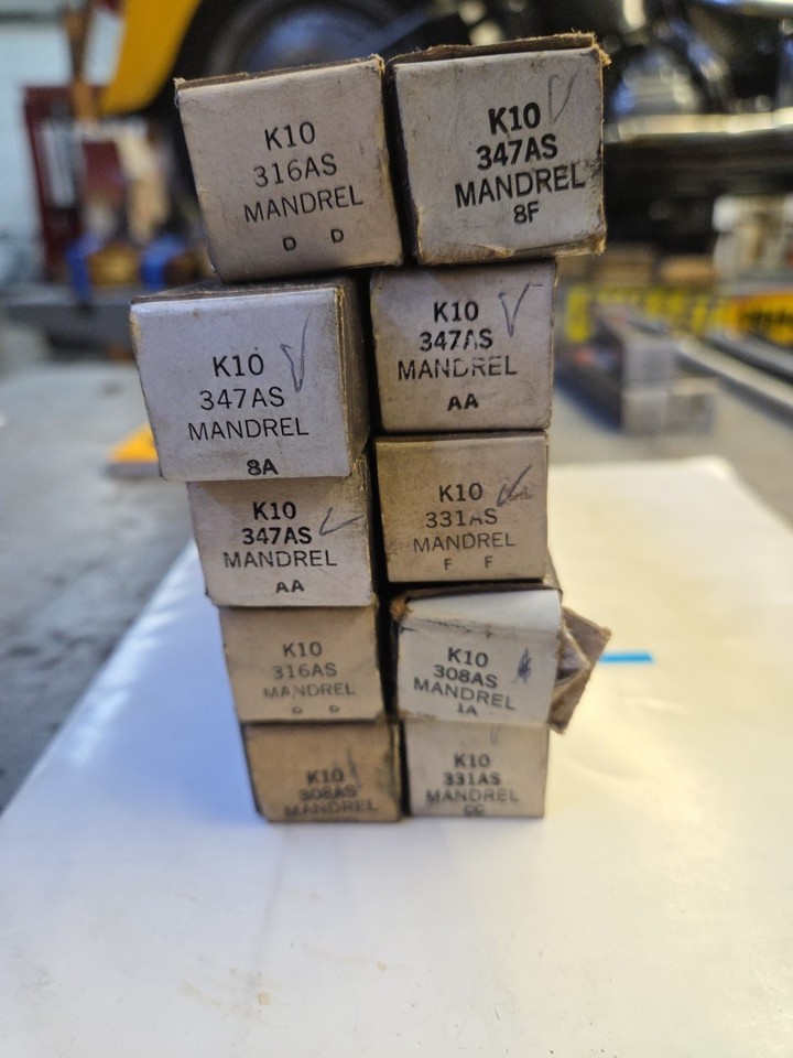 Sunnen K10 Honing Mandrel w/ Wedge Lot READ DESCRIPTION ** 11 Mandrels ...