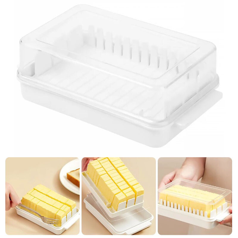 Butter Dish Detachable Butter Storage Container with Lid Quantitative ...