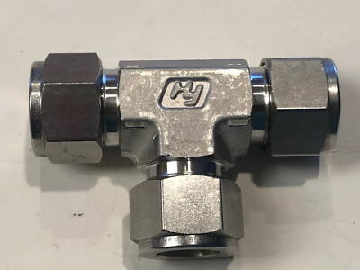 HYLOK CTA-10-S316 , 5/8" TUBE TO TUBE UNION TEE ,STAINLESS STEEL, FREE ...