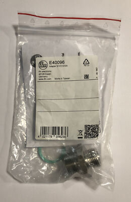 IFM E40096, Screw In Adapter For Process Sensors, New Open Box | eBay