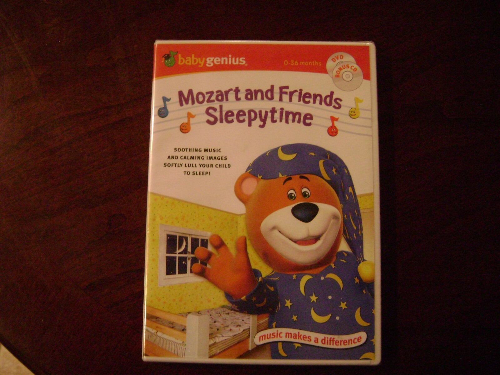 Baby Genius Mozart and Friends Sleepytime DVD Bonus CD Childrens ...