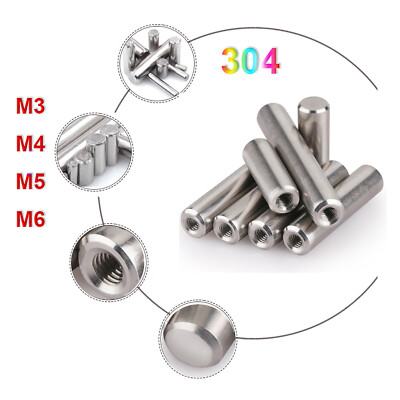 Φ4 Φ5 Φ6 Φ8 Φ10 12 DIN7979 Zylinderstift mit Innengewinde Edelstahl A2 ...