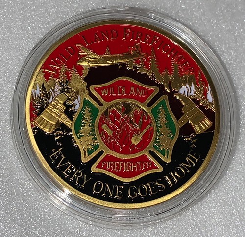 * Firefighter Challenge Coin Wildland Fire Fighter Brotherhood First In ...