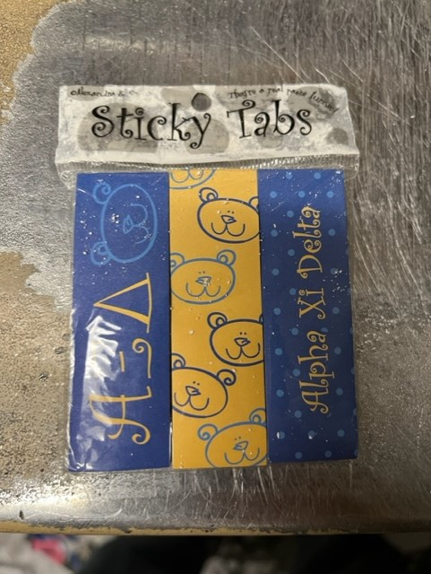 Alpha Xi Delta Package Sticky Tabs LICENSED, RETIRED, VINTAGE | eBay