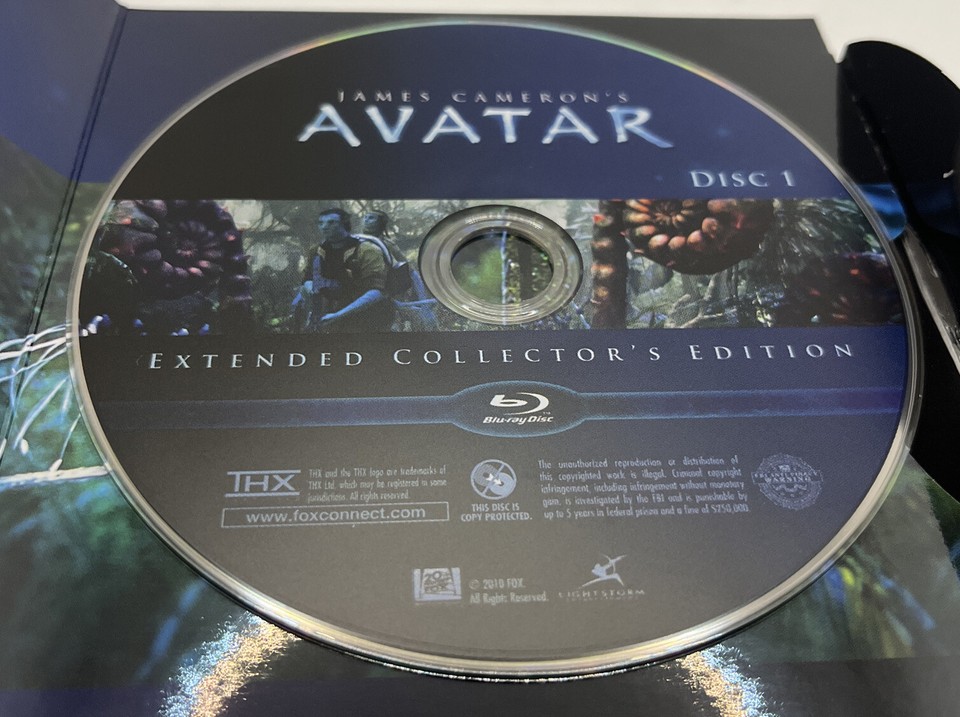 🔥 Avatar Extended Collector's Edition (Blu-ray, 2009, 3-Disc Set w ...